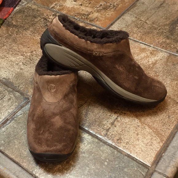Merrell | Shoes | Merrell Encore Ice Clogs Dark Brown Size 85 | Poshmark